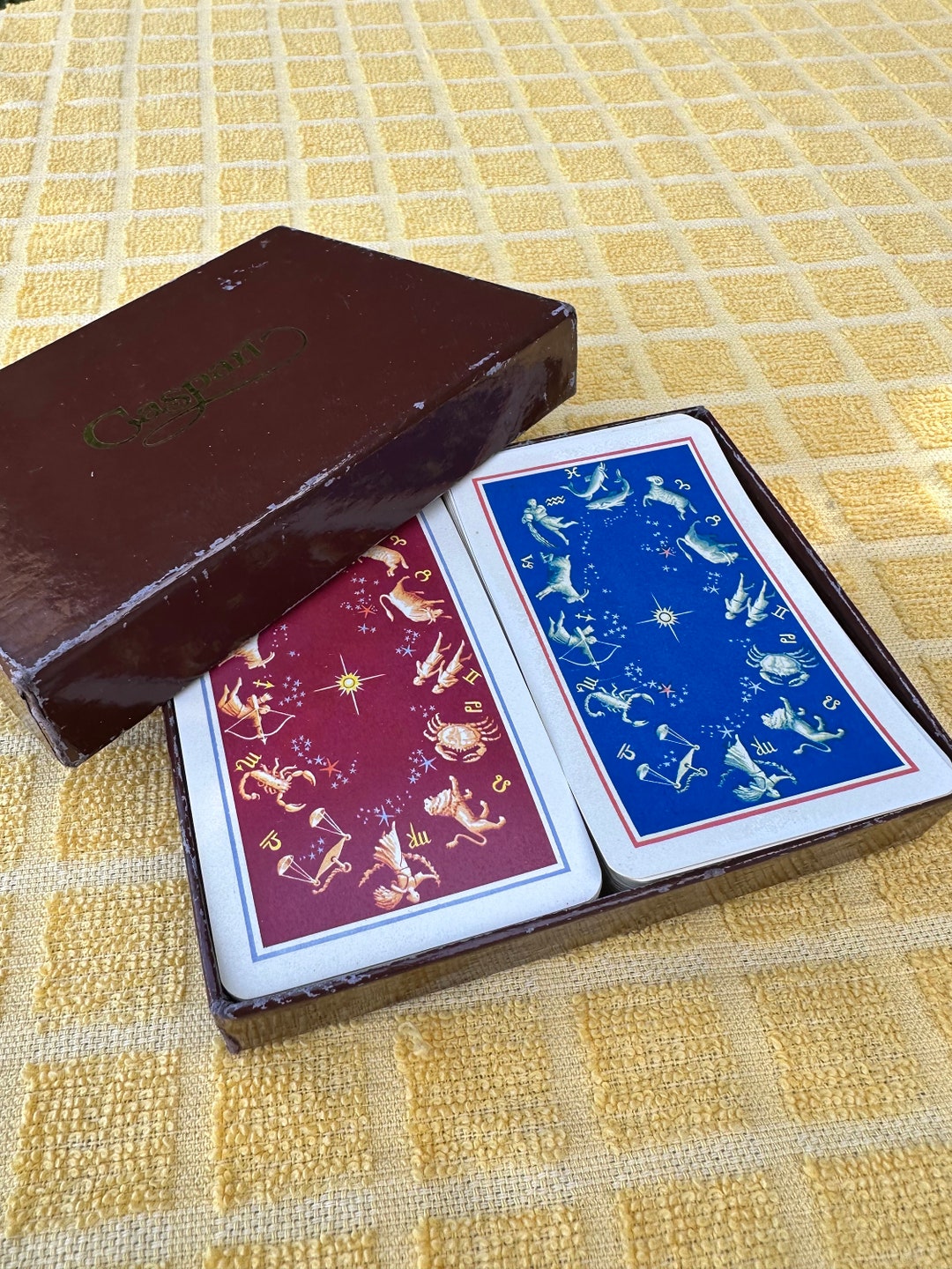 2 Decks Vintage Zodiac Signs Playing Cards Deck Bridge Poker - Etsy