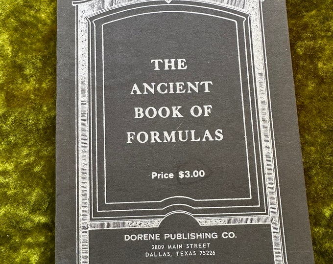 1940 the Ancient Book of Formulas Dorene Publishing - Etsy