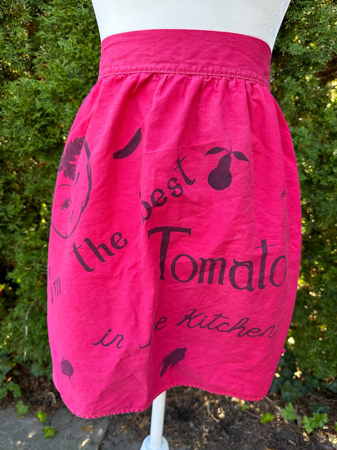 Vintage Red I’m the Best Tomato in the Kitchen Anthropomorphic Half ...