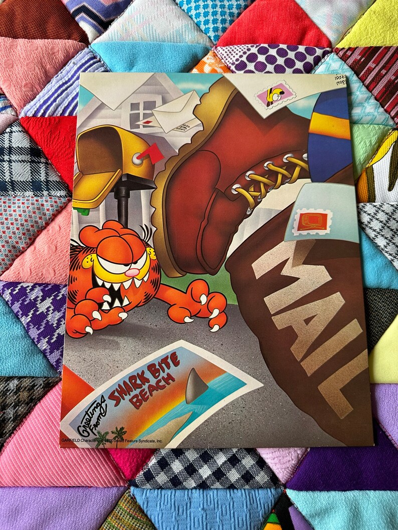 2 Vintage 80s Garfield Folder Mead Fun O Rama Mailman - Etsy