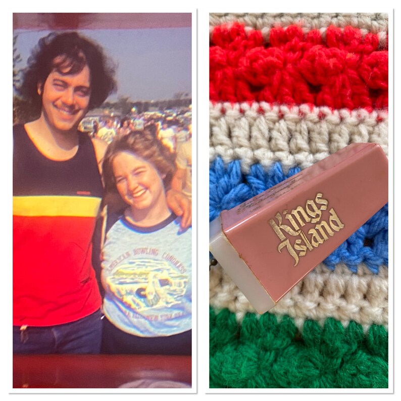 Vintage 80s Kings Island Theme Park Photo Viewer Keychain - Etsy