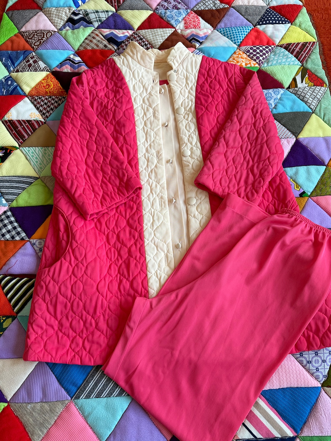 Vintage Barbie Pink Sears 3-piece Nylon Pajama Set Tagged 34 - Etsy