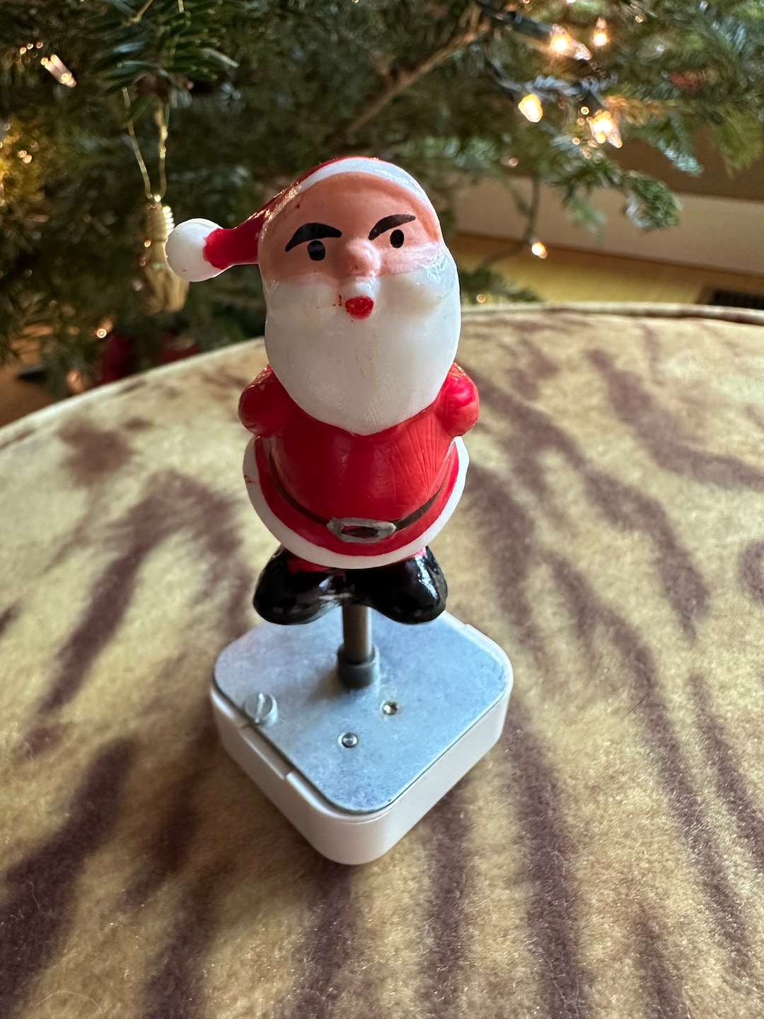 Vintage Sankyo Japan Rotating Santa Christmas Music Box Jingle Bells - Etsy