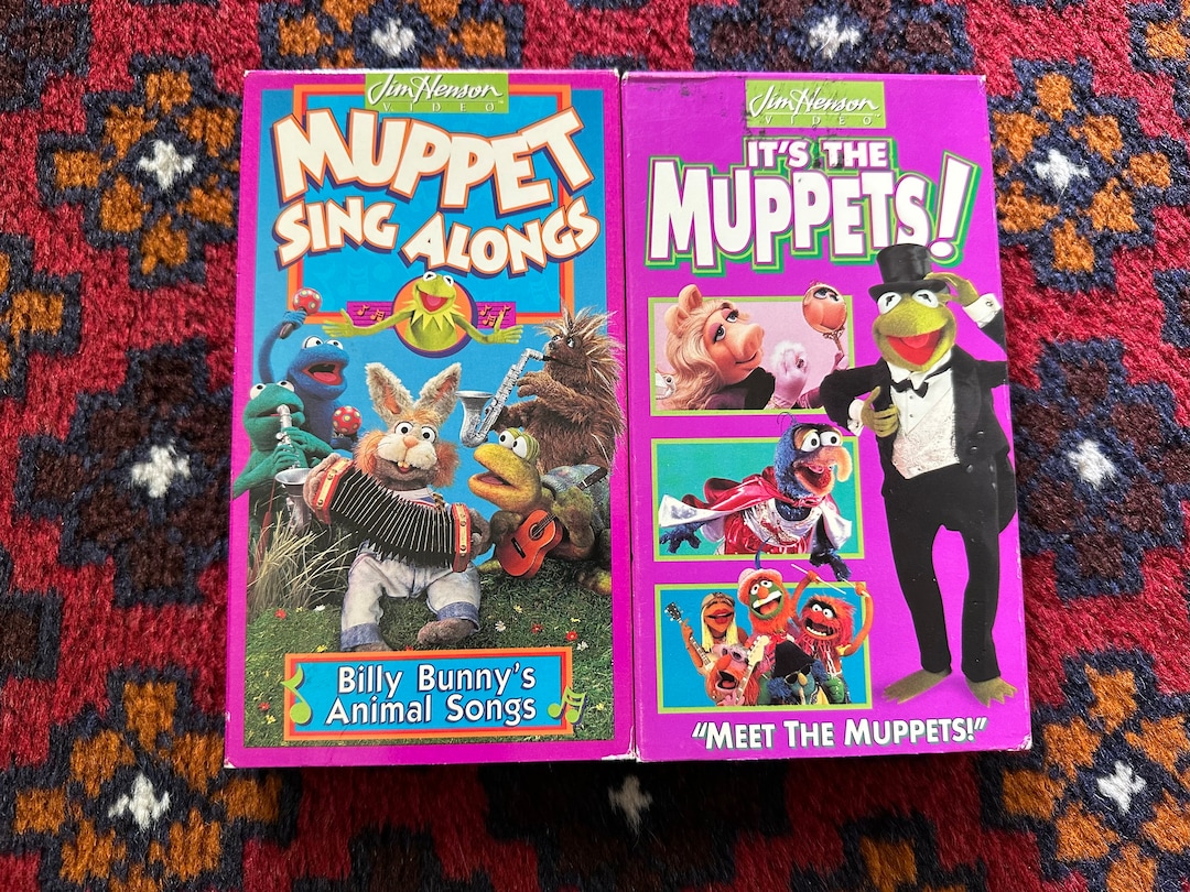 2 Vintage 90s Muppet VHS Tapes Sing Alongs & Its the Muppets - Etsy