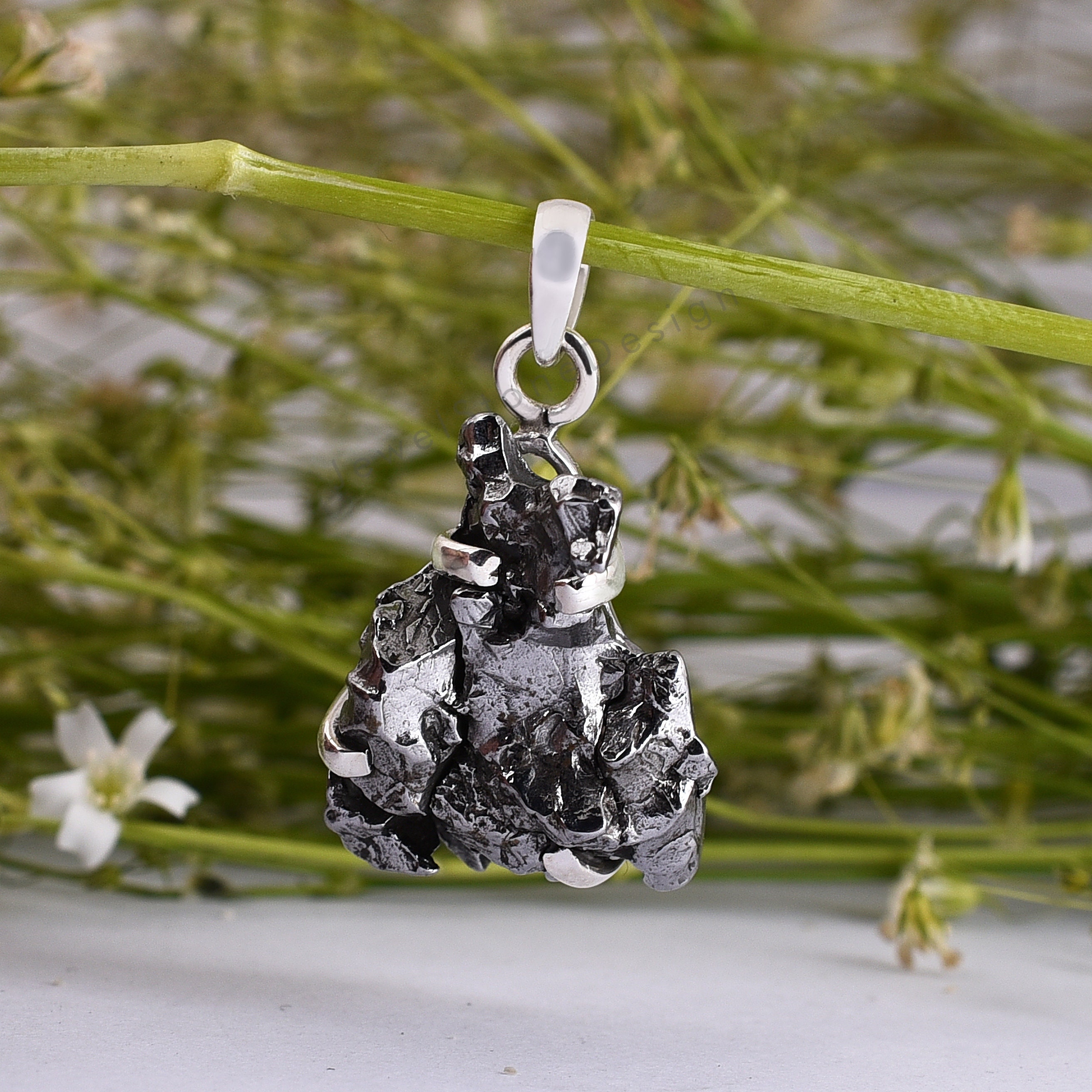 METEORITE Pendant Genuine Space Rock Meteor Jewelry Healing | Etsy