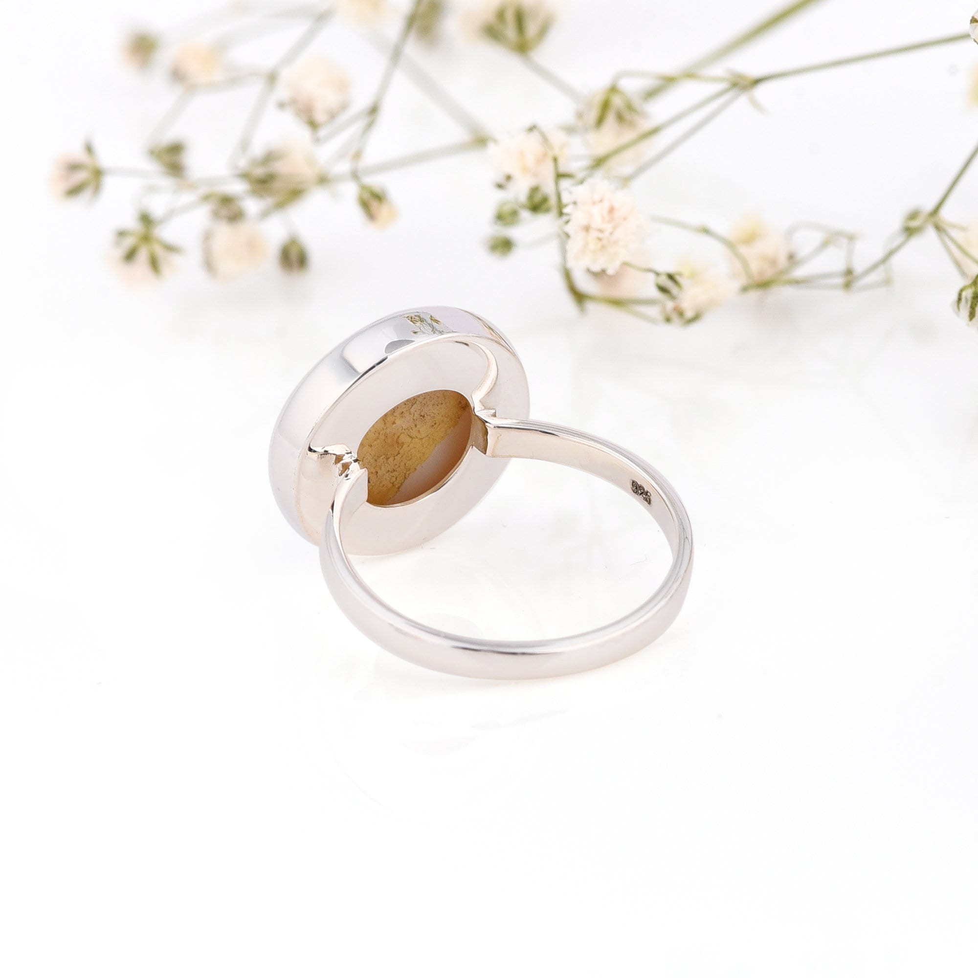 Asymmetrical Tahitian Mabé Pearl Ring: Sterling Silver Artisan Jewelry ...