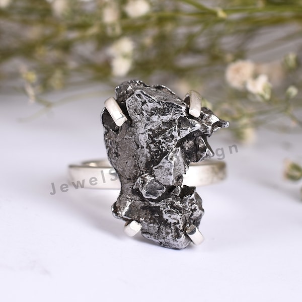 Meteorite Ring - Etsy