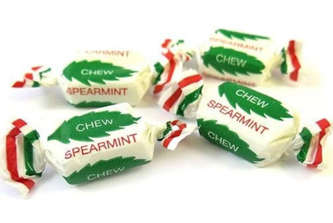 Spearmint Chews Retro Sweets Old Fashioned Mint Flavour | Etsy