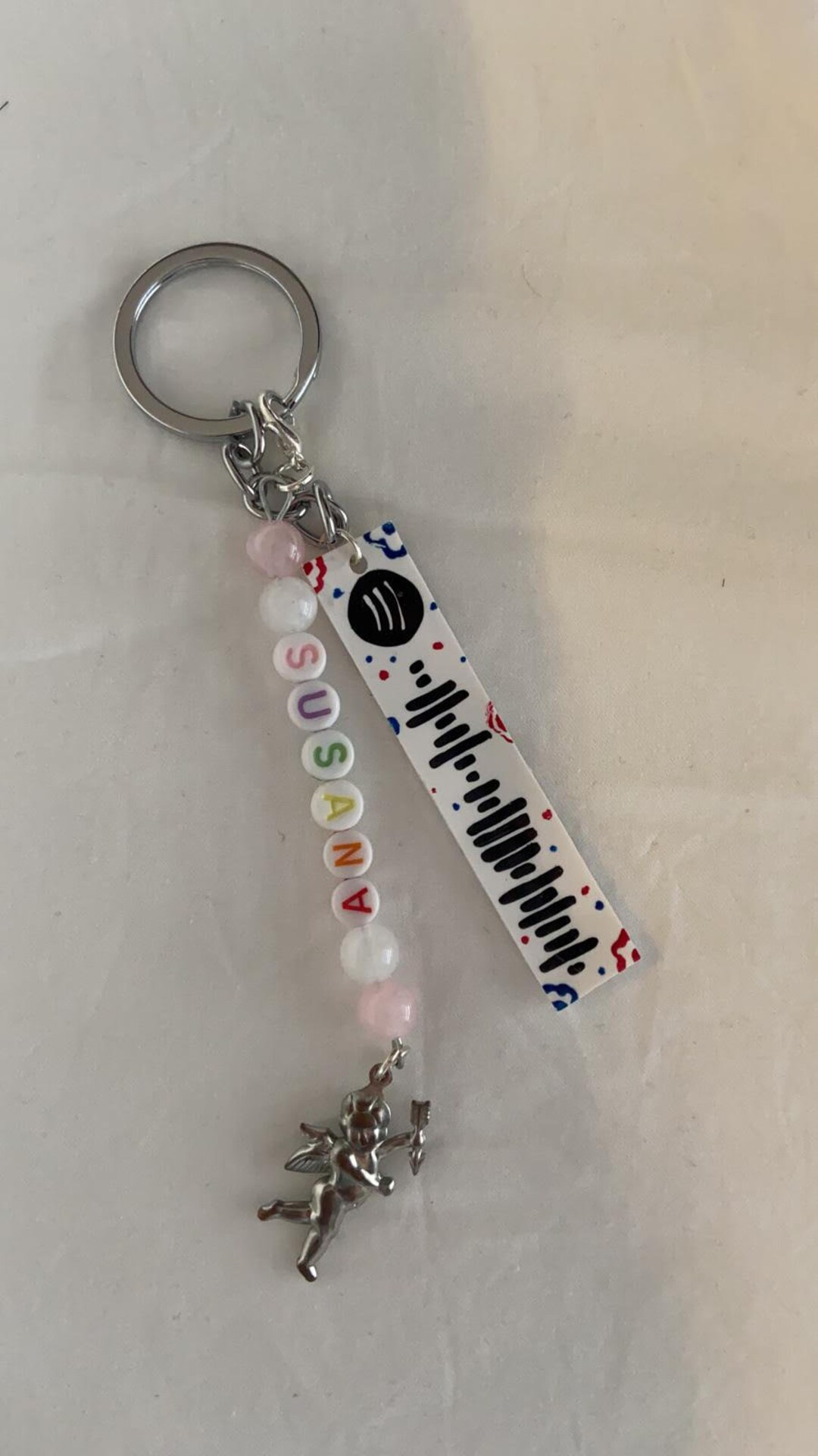 Spotifify Barcode Keychain With Names - Etsy
