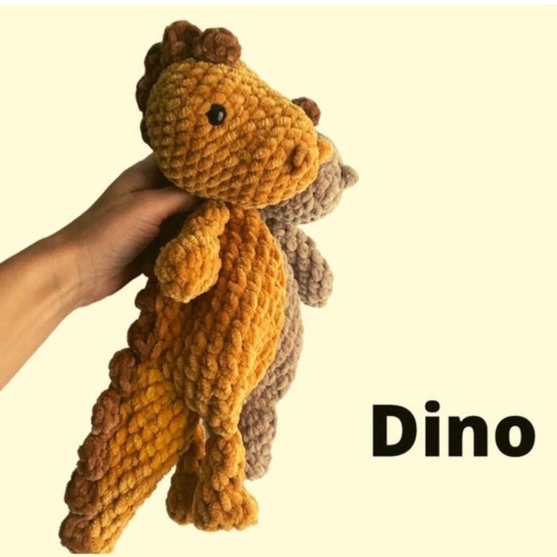 Patroon haakbevestigingsdeken: DINO de dinosaurus, gehaakt ...