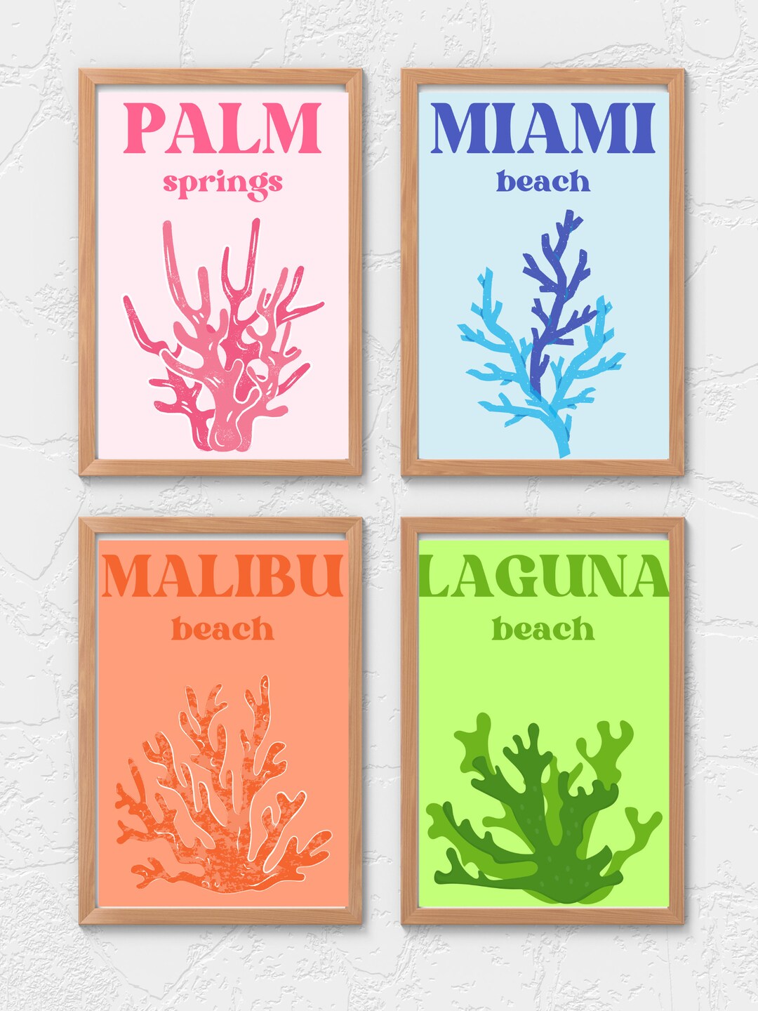 Preppy Coastal City Poster Bundle | Classic Nautical Wall Art ...