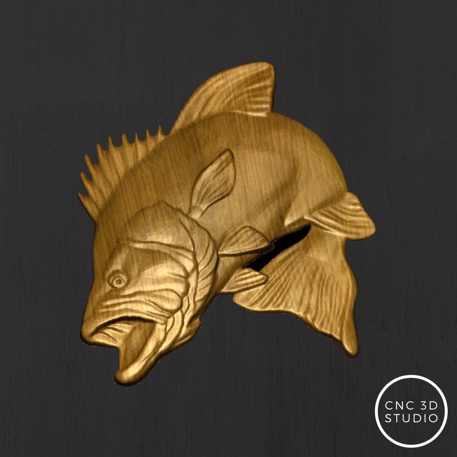 Fish STL Fish 3D Model Fish CNC File Cnc Files Fish STL | Etsy