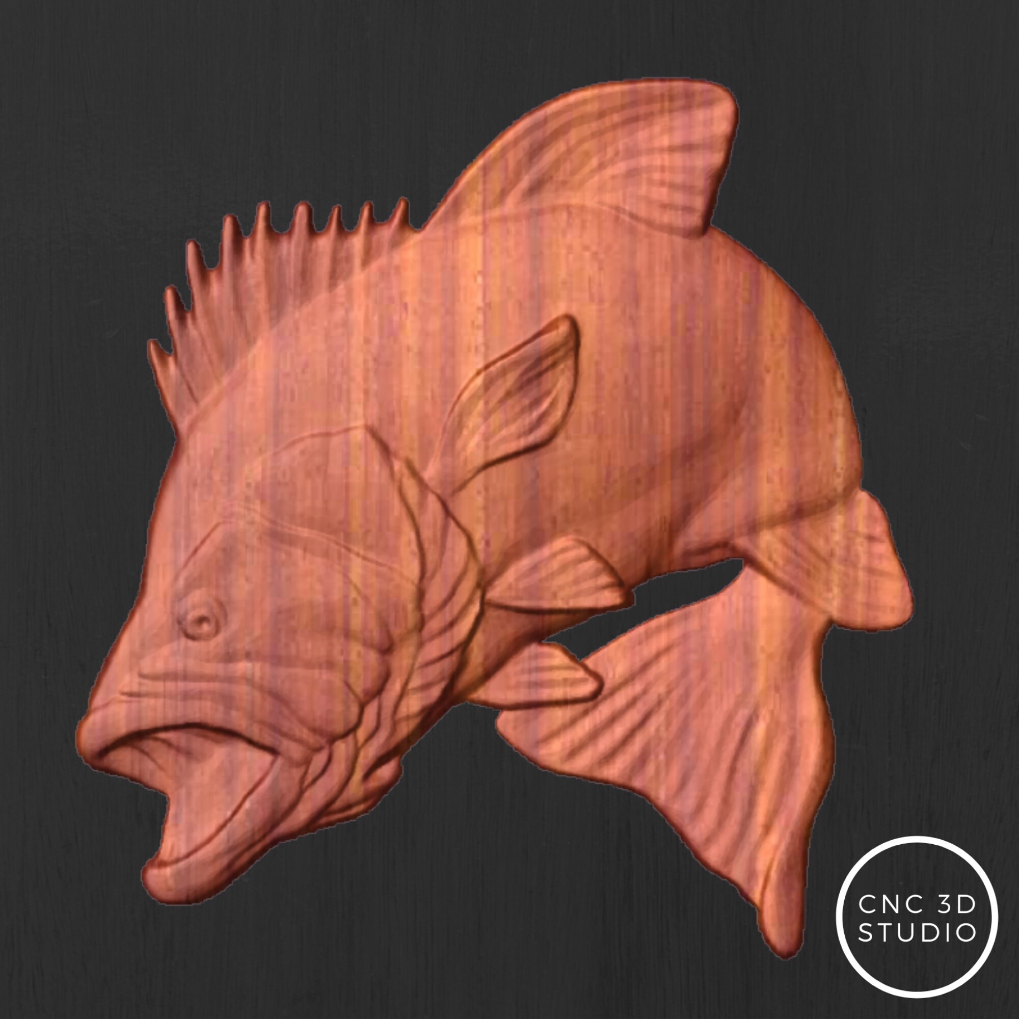 Fish STL Fish 3D Model Fish CNC File Cnc Files Fish STL | Etsy