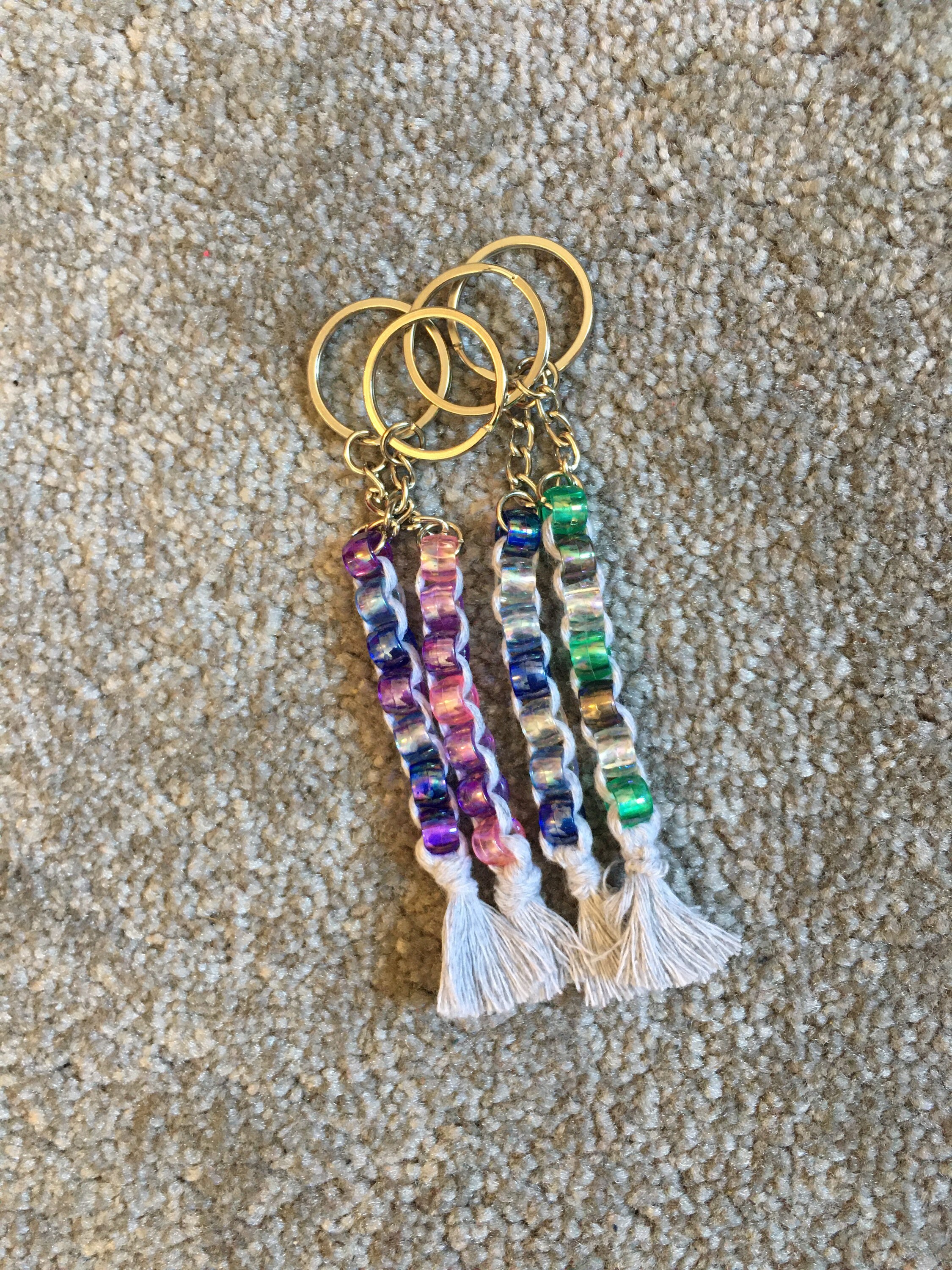 Fidget/anxiety bead key ring. Child/Adult. Key chain. Roller | Etsy