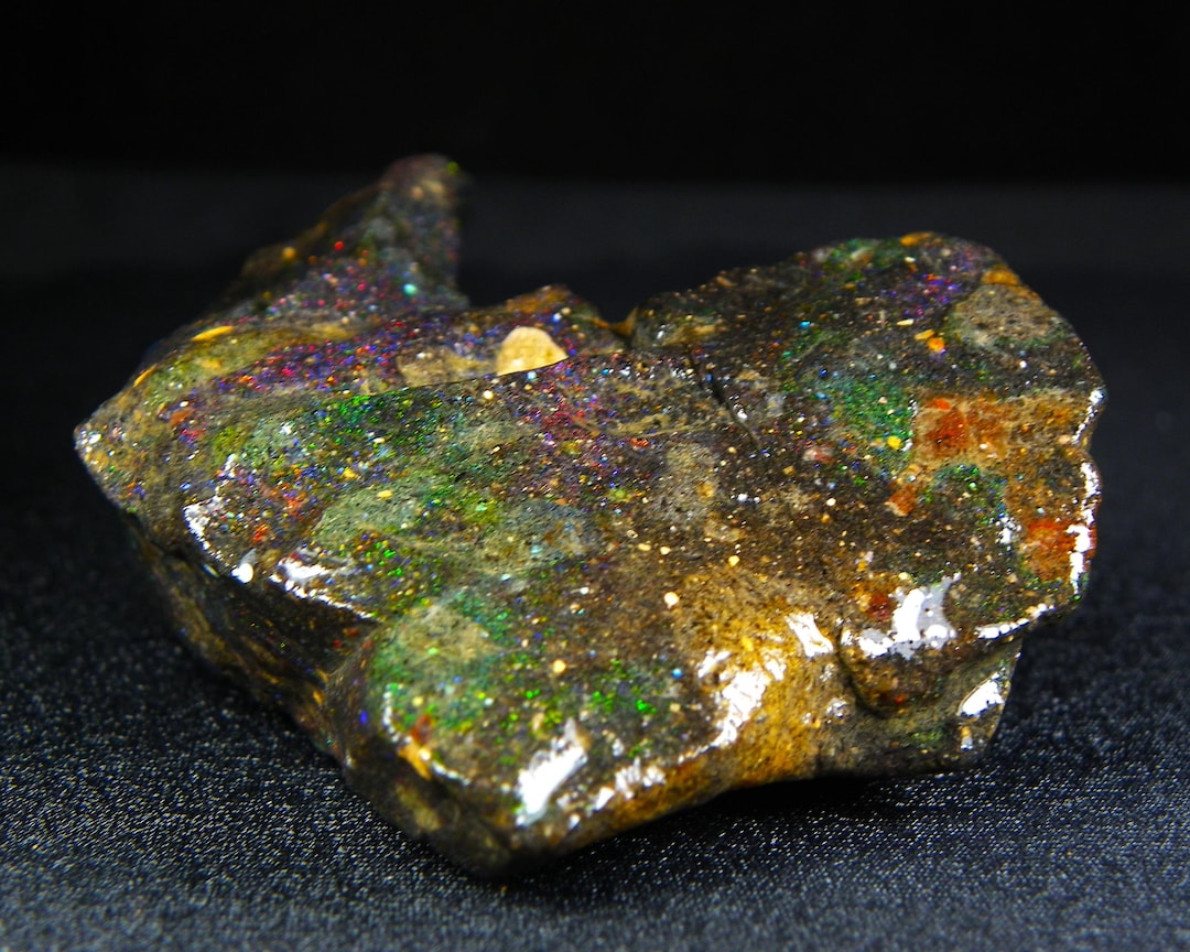 Honduras Black Matrix Opal - 275 Carat 100% Natural Honduras Black Matrix Opal Rough MULTICOLOR ...