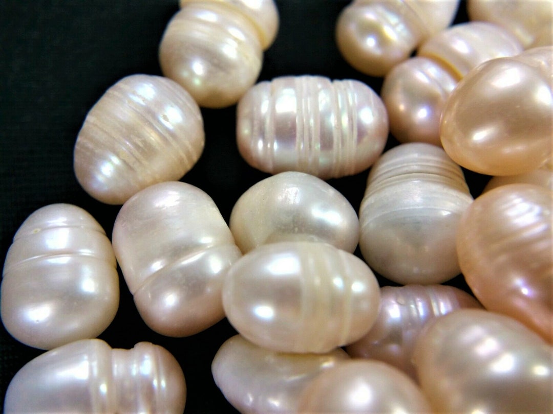 Almond Pearls Lot of 100 Pcs 300 Ct 7-10mm Round/oval - Etsy UK