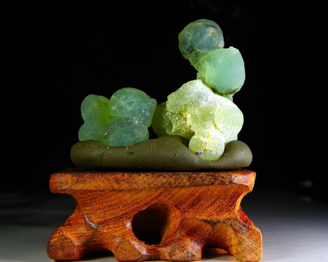 335 Carats 2 “ Botryoidal Green Prehnite and Epidote Symbiotic, Healing ...