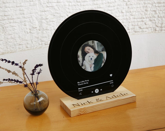 Song Personalized Record Birthday Gift for Her Anniversary Gift for Him ...