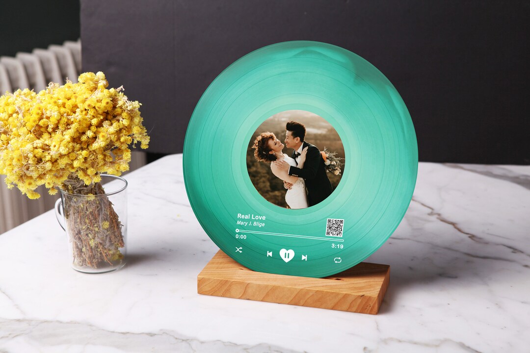 Custom Photo Collage Vinyl Record, Gift for a Wedding, Birthday ...