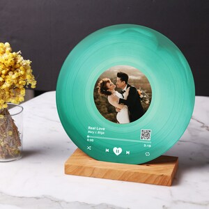 Custom Photo Collage Vinyl Record, Gift for a Wedding, Birthday ...