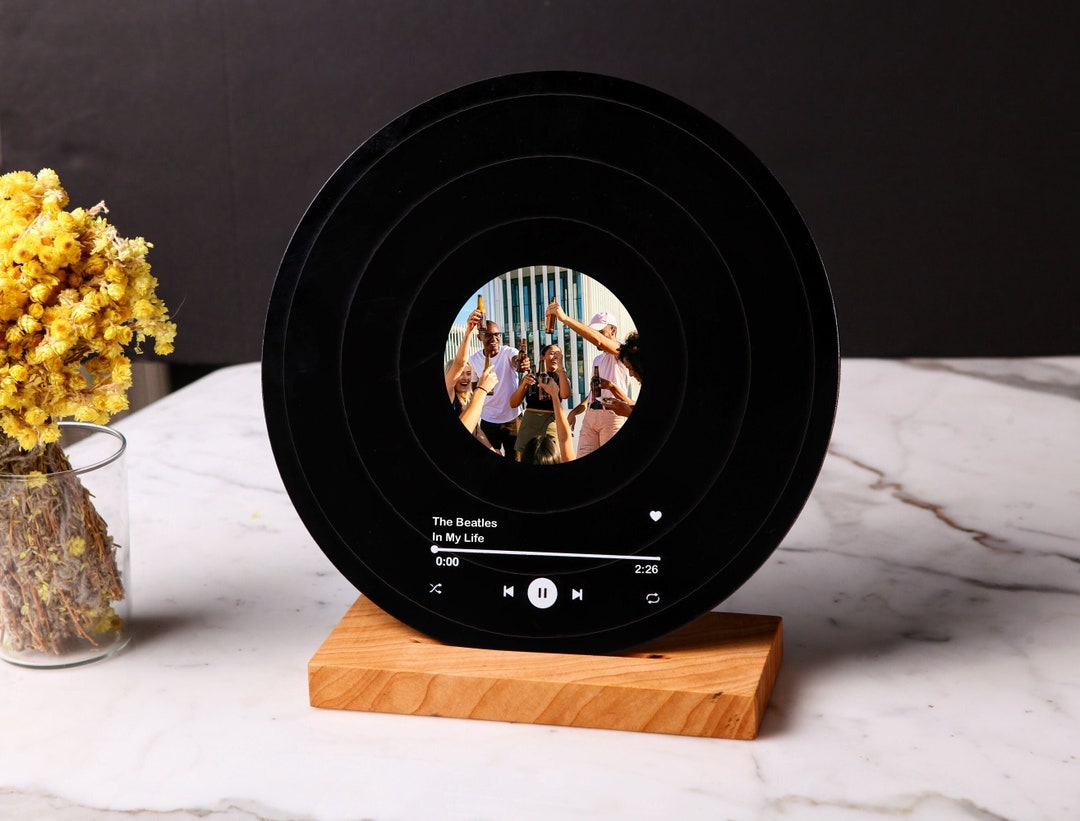 Personalized Vinyl Record With Photo - Birthday Gift for Her/him - Gift ...