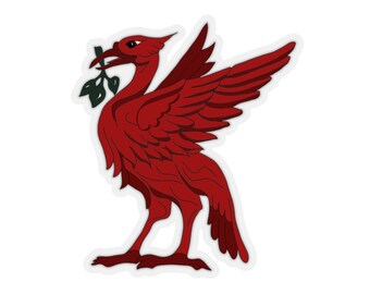 Hand Drawn Liverpool Liver Bird Crest Scouse Kiss-cut Sticker - Etsy UK