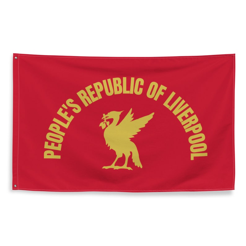 People's Republic of Liverpool Liver Bird Red and Gold - Etsy UK