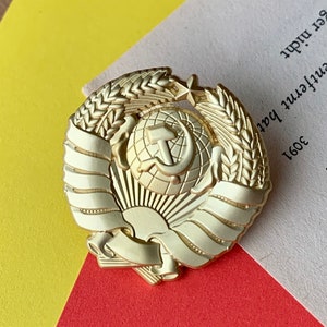 Communist Soviet Union CCCP Hammer and Sickle With Globe - Etsy