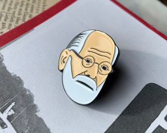 Sigmund Freud Psychology Pin - Etsy