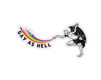 Gay as Hell LGBTQ Pride Meme Demons Sticker - Etsy