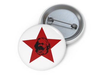 Karl Marx Pin Badge - Etsy