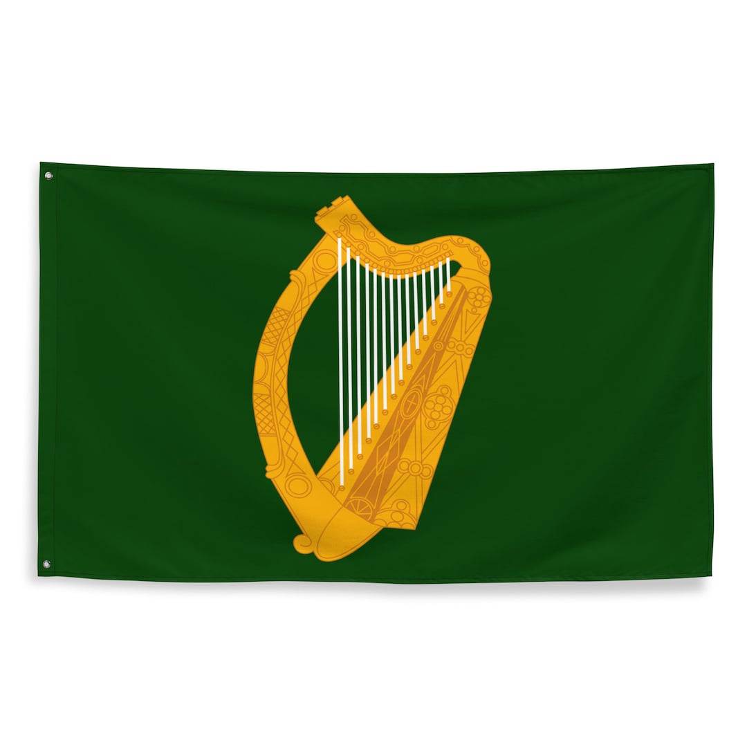 Irish Carved Golden Harp Irish Republican Erin Go Bragh United - Etsy