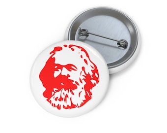 Karl Marx Pin Badge - Etsy