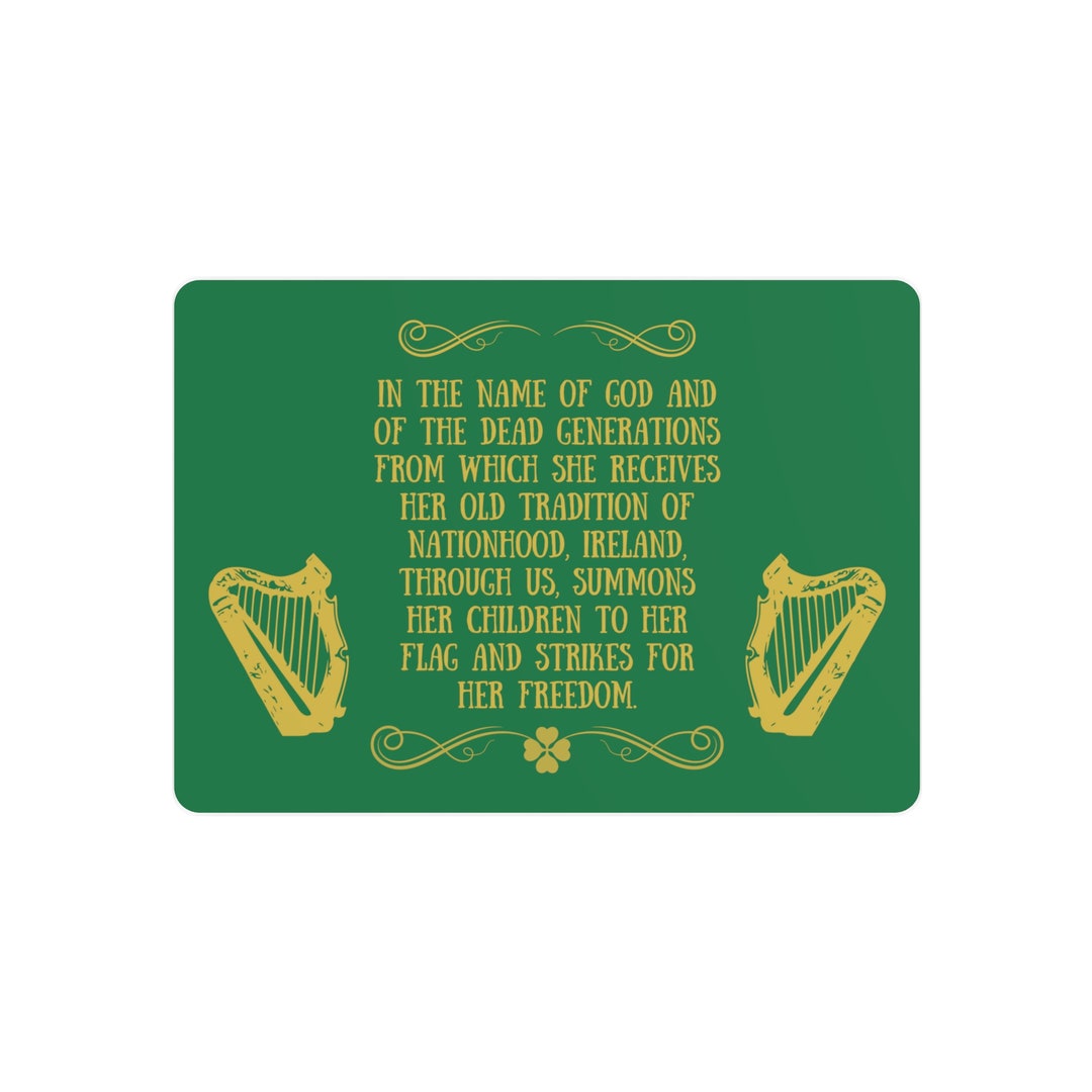 Irish Easter Rising Proclamation of the Irish Republic 1916 - Etsy