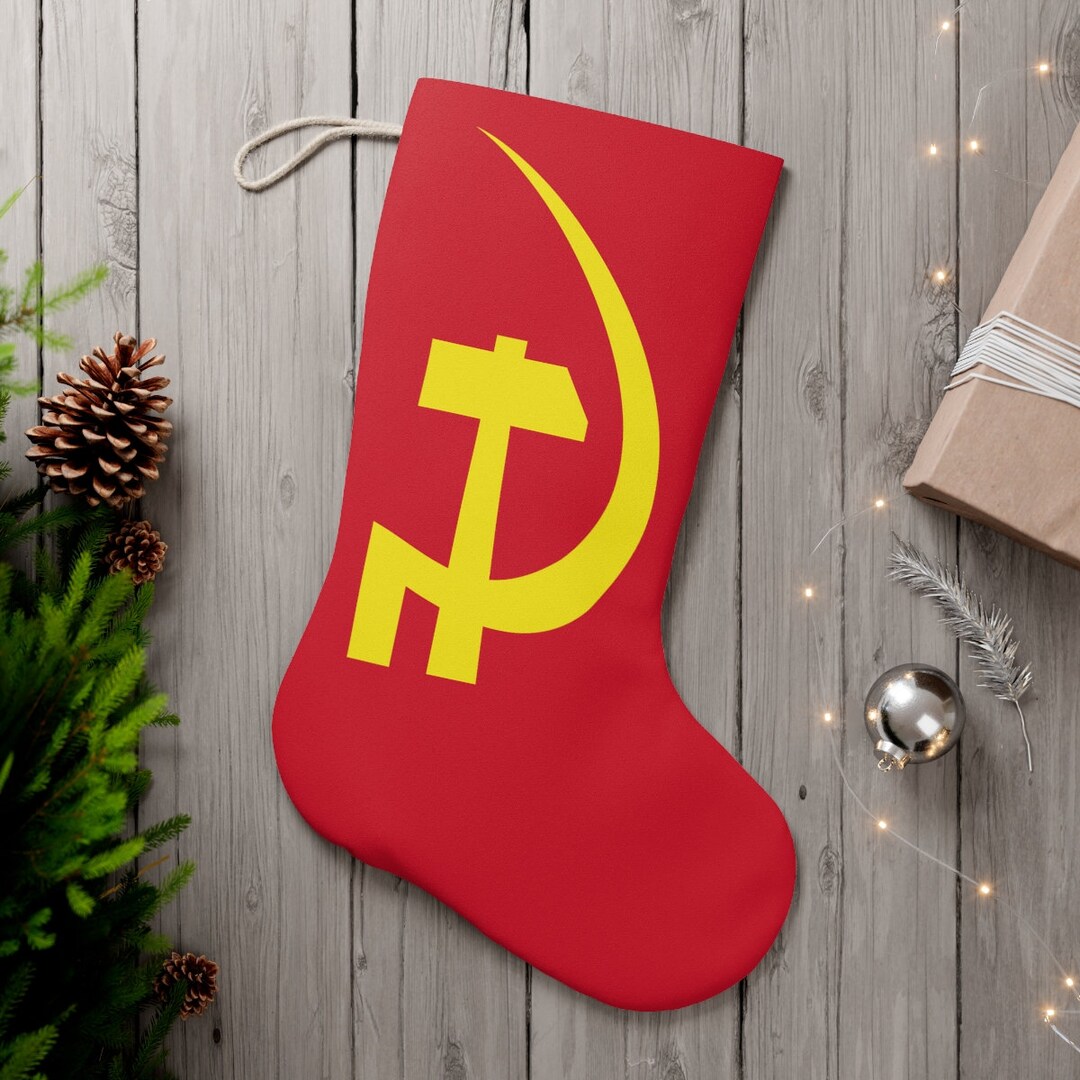 Communist Yellow Hammer and Sickle Red Communist Christmas - Etsy