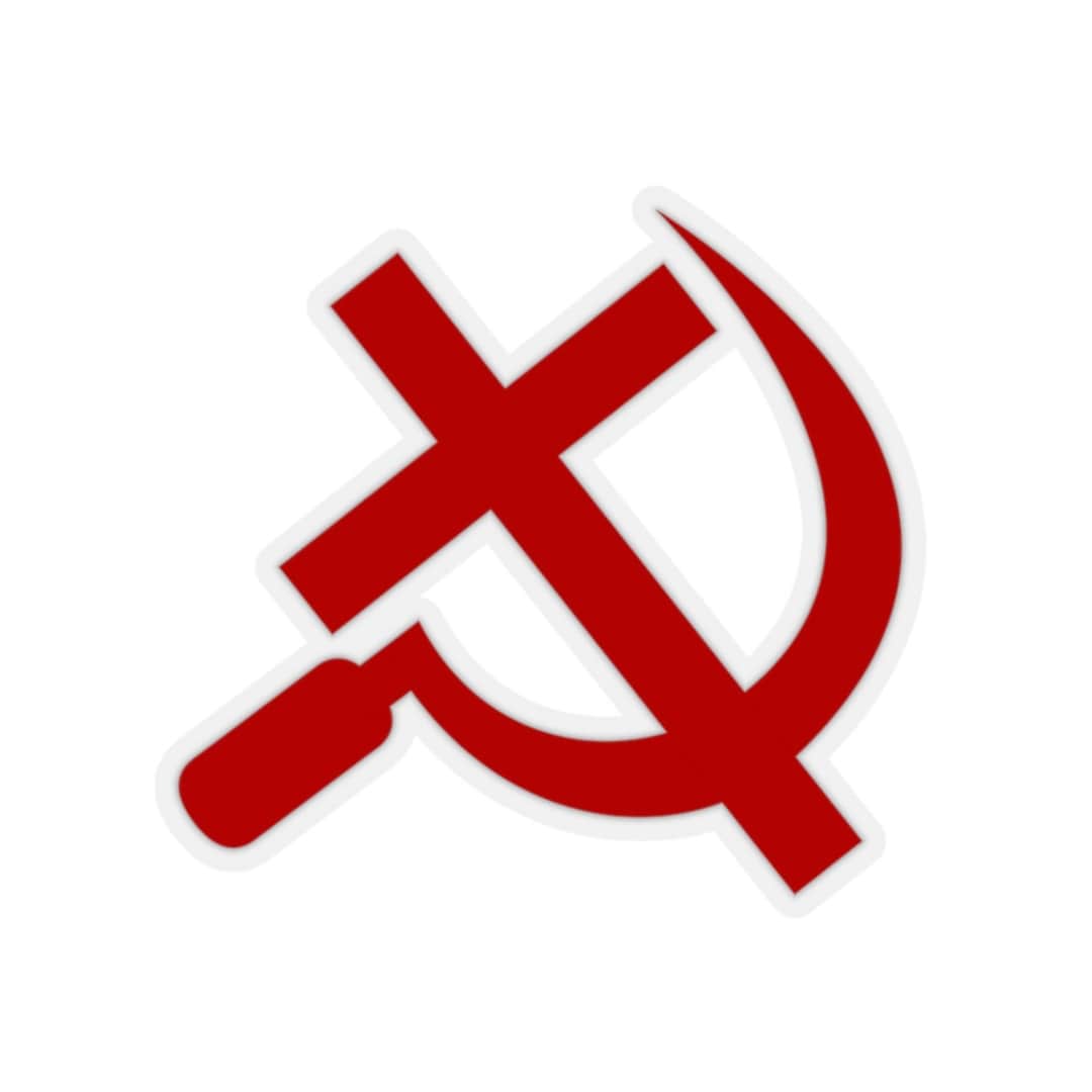 Christian Socialist Cross and Sickle Communist Kiss-cut - Etsy