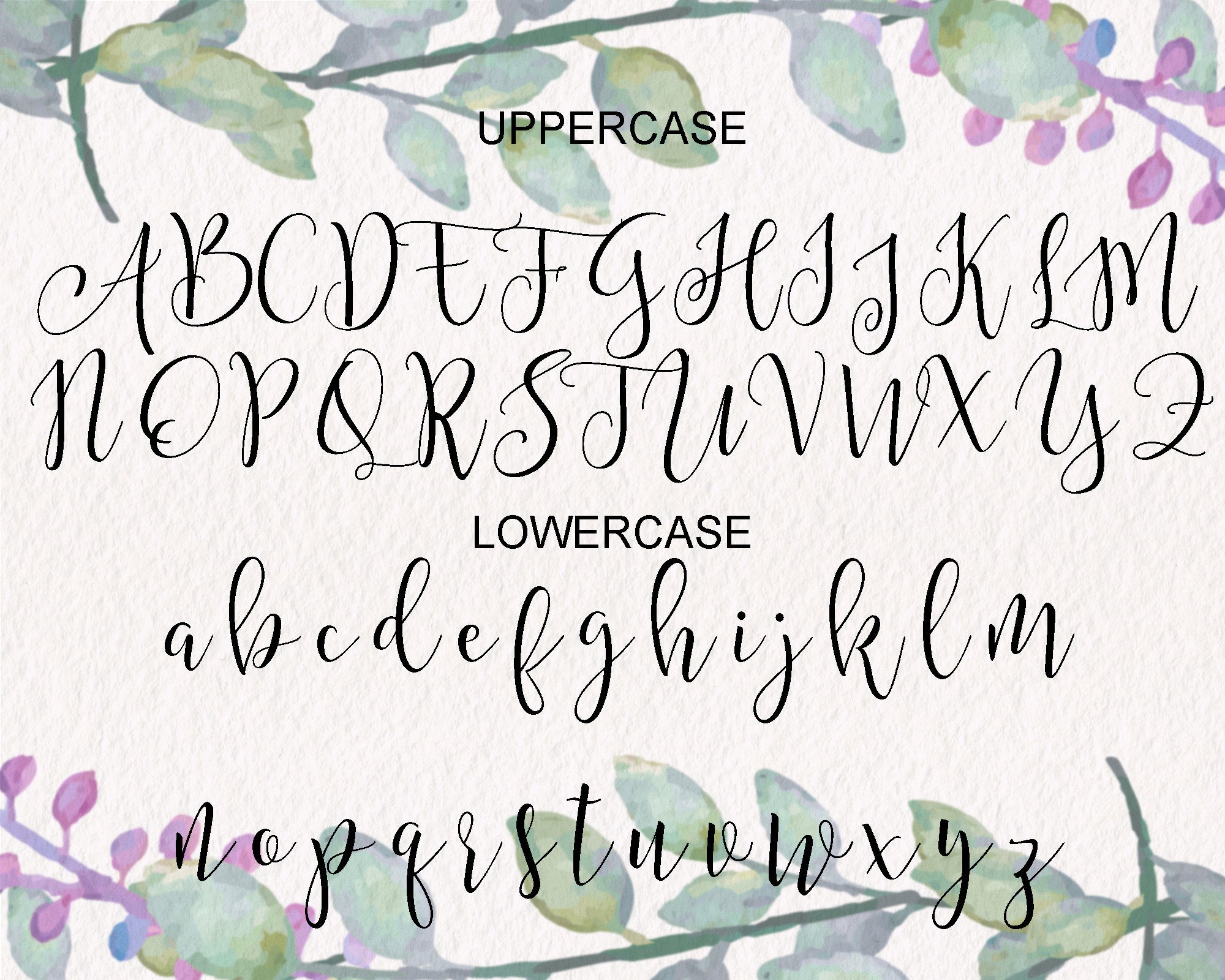 Amelia Font Script Font Handwritten Font Wedding Font - Etsy