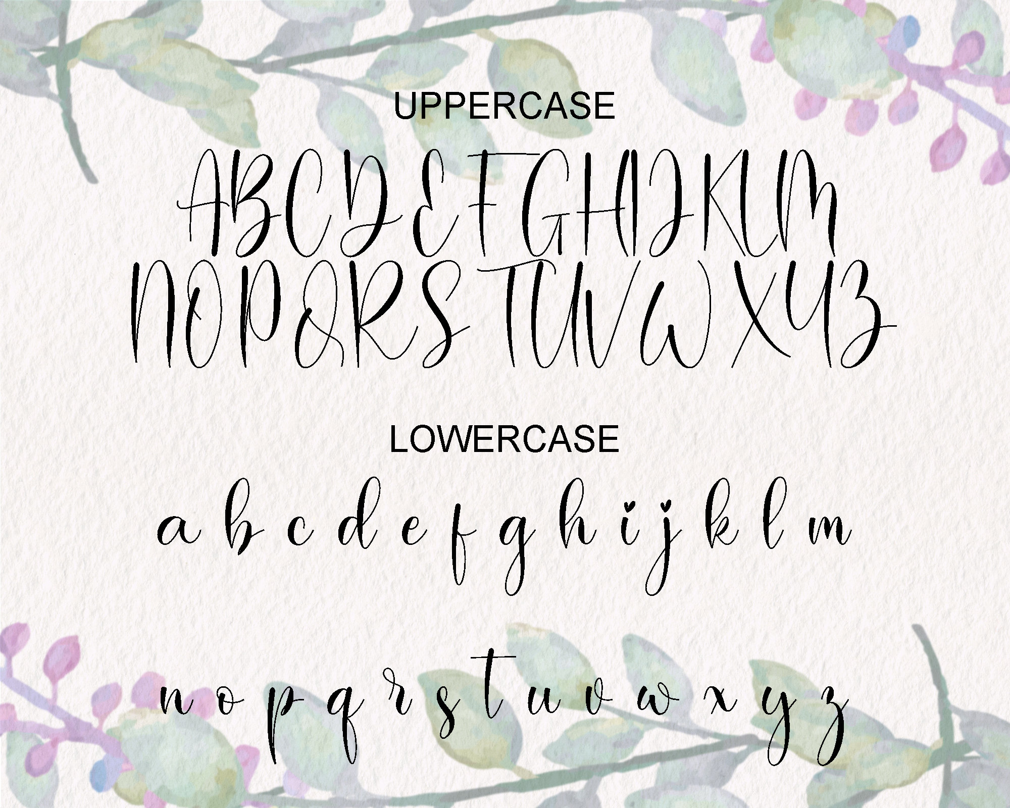 Annie Script Font Calligraphy Font Heart Font Font With | Etsy