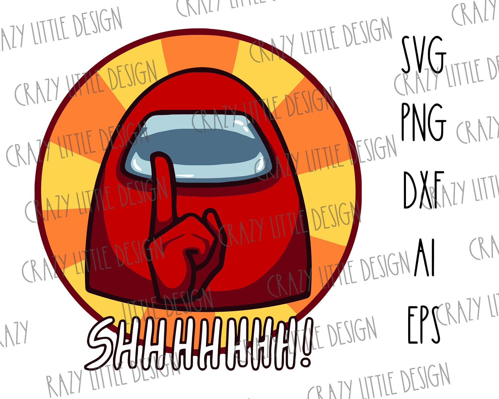 AMONG US Shh Impostor SVG Instant Download Cricut svg png | Etsy