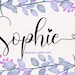 Sophie Script Font, Calligraphy Font, Heart Font, Font With Tails ...