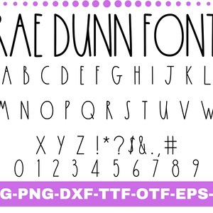 RAE DUNN Font - Farmhouse Font, SVG Font, Cricut Font, Commercial Use ...