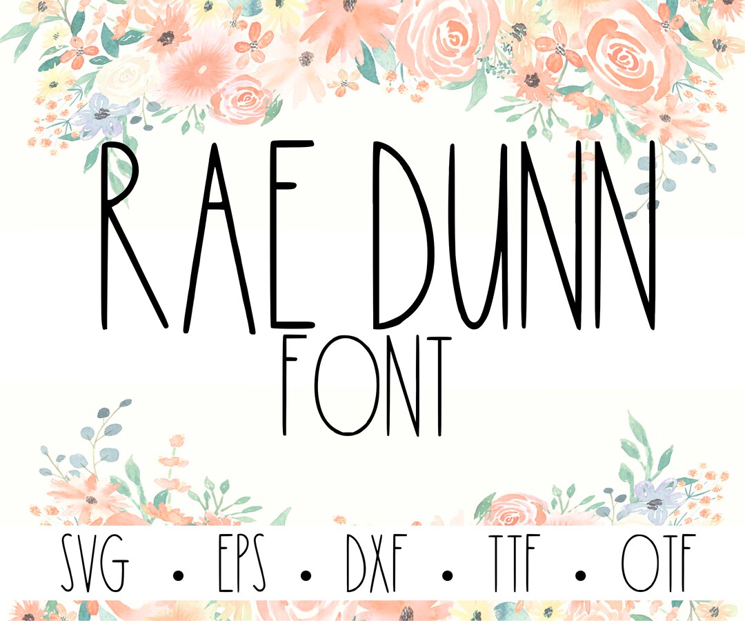 RAE DUNN Font - Farmhouse Font, SVG Font, Cricut Font, Commercial Use ...