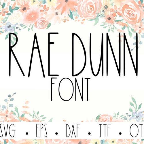 RAE DUNN Font Farmhouse Font SVG Font Cricut Font | Etsy