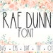 RAE DUNN Font - Farmhouse Font, SVG Font, Cricut Font, Commercial Use ...