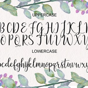 Valentina Script Font, Calligraphy Font, Heart Font, Font With Tails ...