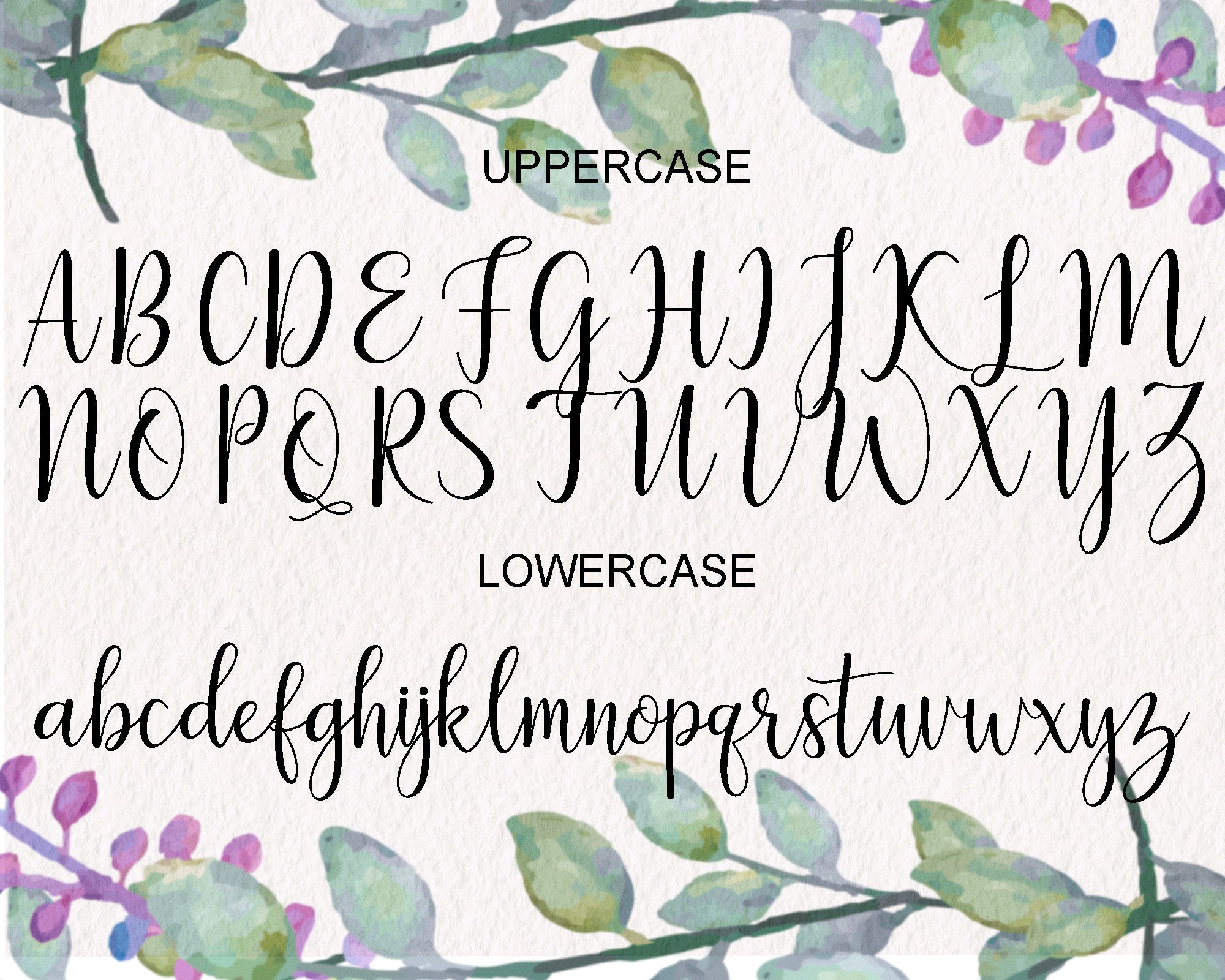 Valentina Script Font, Calligraphy Font, Heart Font, Font With Tails ...