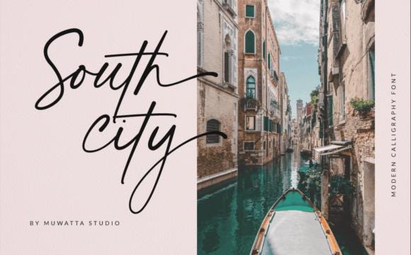 Lovely Premium Font With Tails, Wedding Font, Cursive Font, Calligraphy ...