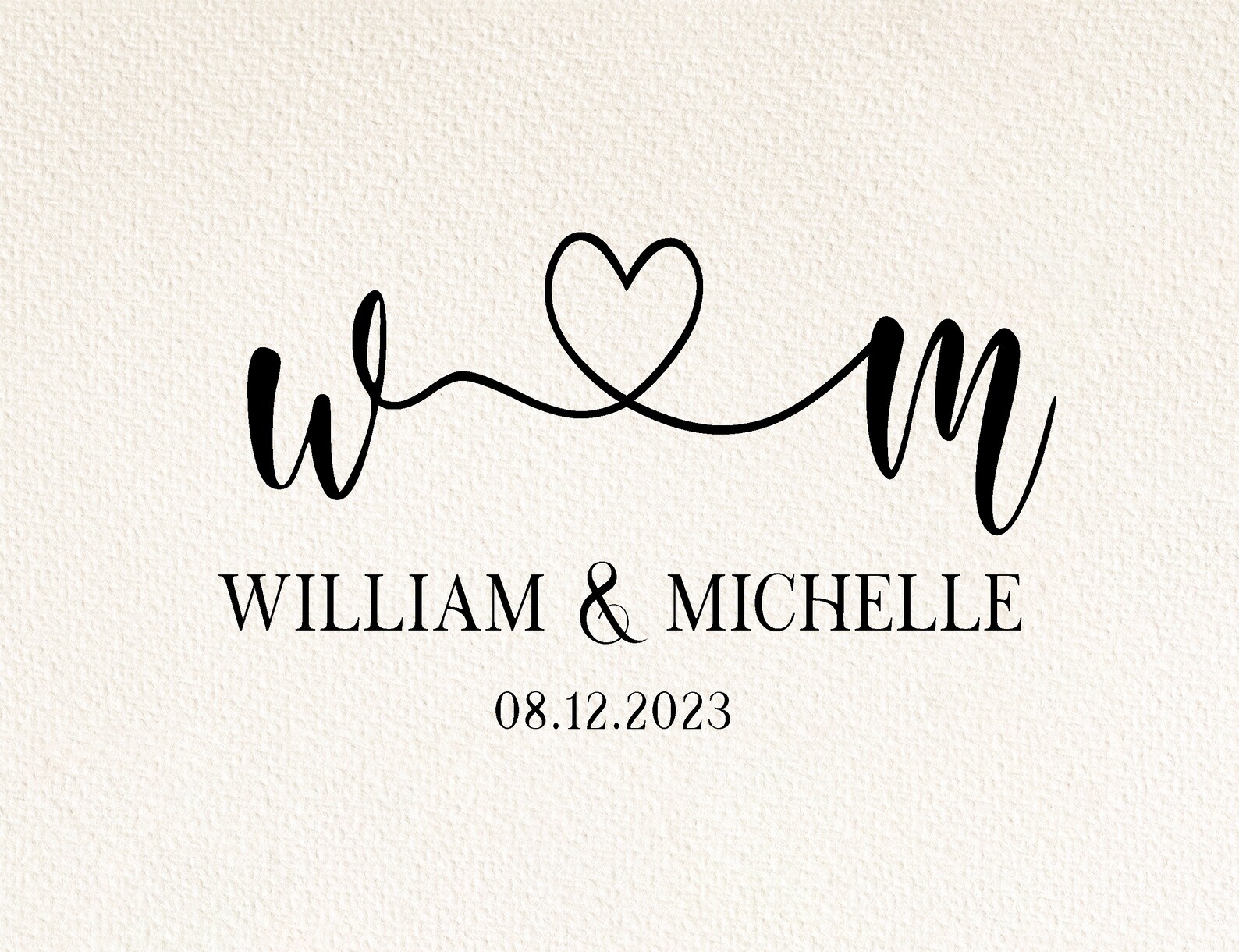 Custom Wedding Logo Monogram SVG PNG wedding Card Logo, Wedding Names ...
