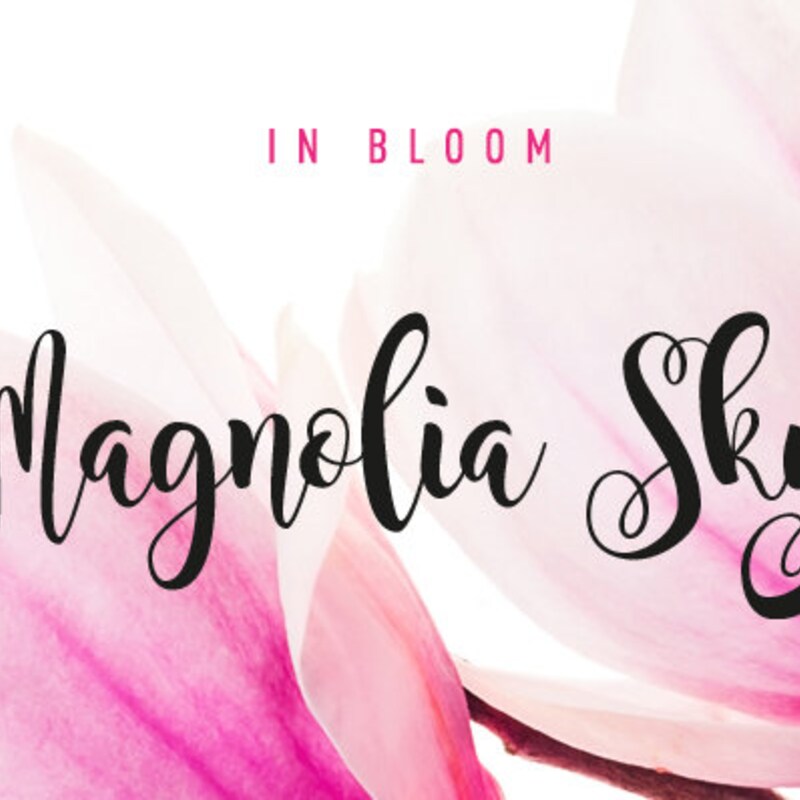 Magnolia Font Png - Etsy