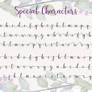 Valentina Script Font, Calligraphy Font, Heart Font, Font With Tails ...
